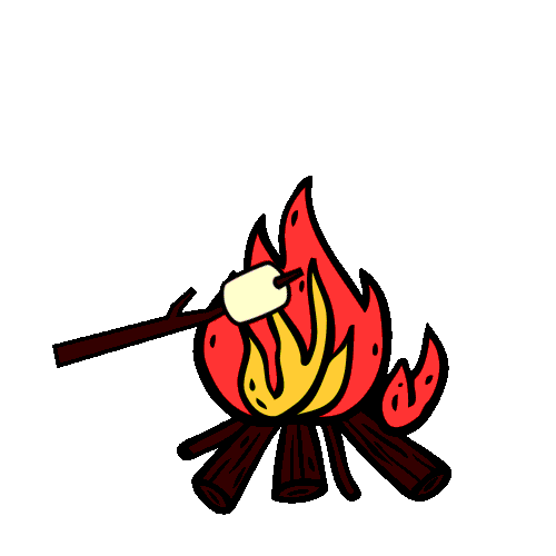 Camping Camp Fire Sticker for iOS & Android | GIPHY