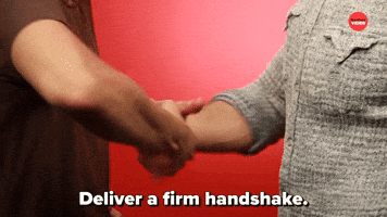 Handshake Hello GIF by Laurène Boglio