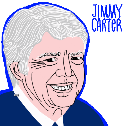 Jimmy Carter President Sticker - Find & Share on GIPHY