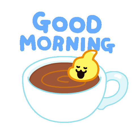Happy Good Morning Sticker by DINOSALLY - Find & Share on GIPHY