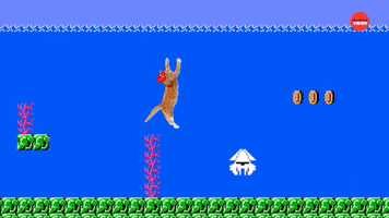 8 bit cat GIF by hoppip