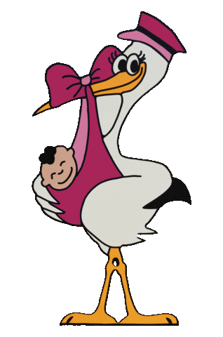Mami Stork Sticker by Štorklja Novorojenček - Find & Share on GIPHY