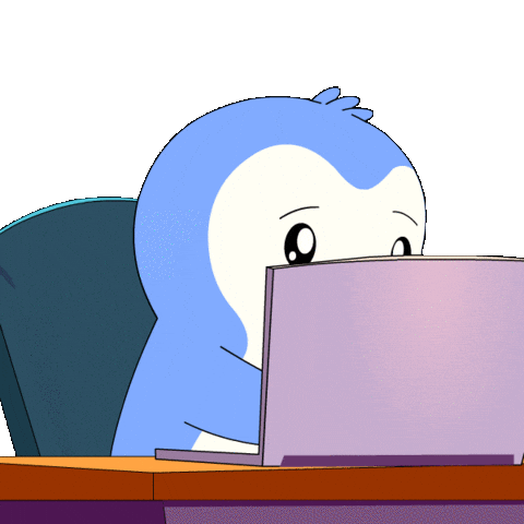 Work Working Sticker by Pudgy Penguins - Find & Share on GIPHY