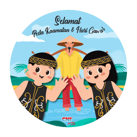 Cni Gawai Day Sticker by CNI - Find & Share on GIPHY