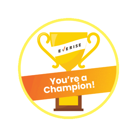 Youre A Champion Sticker by Everise - Find & Share on GIPHY