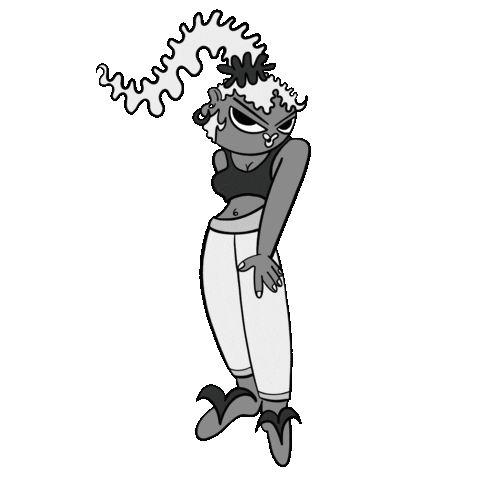 Bw Ponytail Stickers - Find & Share on GIPHY