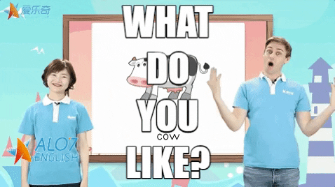 Alo7 English What Do You Like GIF by ALO7.com - Find & Share on GIPHY