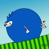 Fat Sonic The Hedgehog Gif