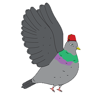 Bird Pigeon Sticker by Emo Nite for iOS & Android | GIPHY