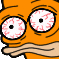 Tired Red Eyes Cartoon