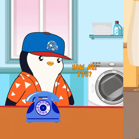 Phone Call Love GIF by Pudgy Penguins - Find & Share on GIPHY