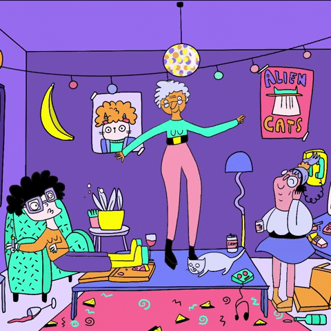 Party 80S GIF by Franziska Höllbacher - Find & Share on GIPHY