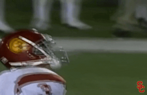 Football Quarterback GIF by USC Trojans - Find & Share on GIPHY
