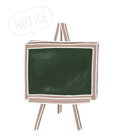 Notice Blackboard Sticker for iOS & Android | GIPHY