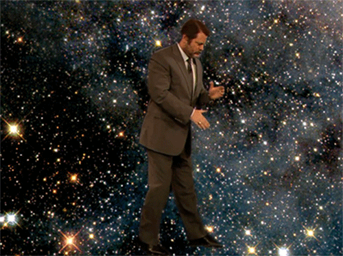New trending GIF tagged dancing galaxy nick offerman… | Trending Gifs