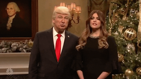 Donald Trump Christmas GIF by Saturday Night Live - Find & Share on GIPHY