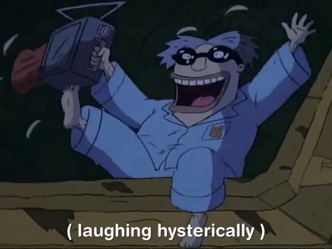 Laughing Hysterically Aaahh Real Monsters GIF by NickRewind - Find ...