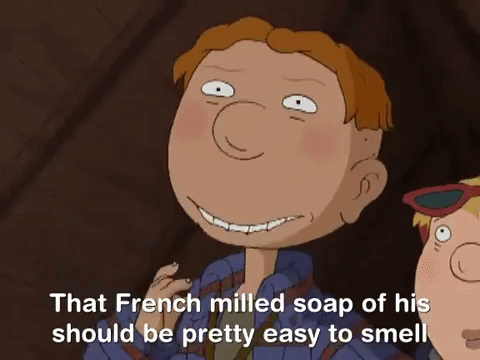 Cartoon French Inhale