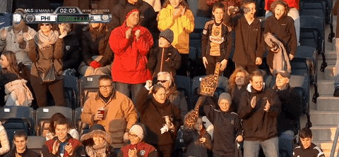 Fans Cheering GIF by Philadelphia Union - Find & Share on GIPHY