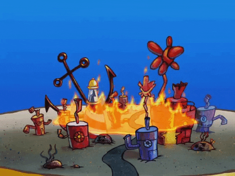 Season 6 Fire GIF by SpongeBob SquarePants - Find & Share on GIPHY
