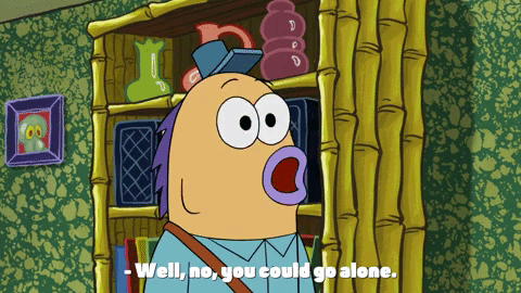Alone Gif Spongebob