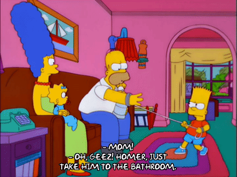 Homer Simpson Bathroom GIF - Find & Share on GIPHY