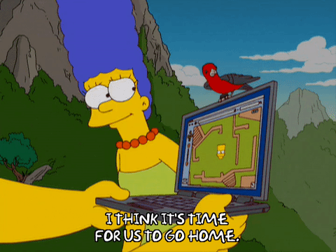 Marge Simpson Bird GIF - Find & Share on GIPHY
