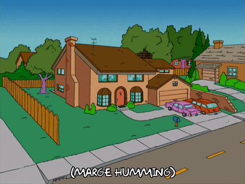 Aerial Shot Of Simpsons Home GIFs - Get the best GIF on GIPHY