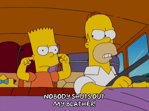 Whatever you do, don't blather about civil war and boog stuff ...