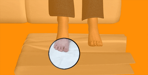Towel Pickup Exercise For Top Of The Foot Pain GIFs - Get the best GIF ...