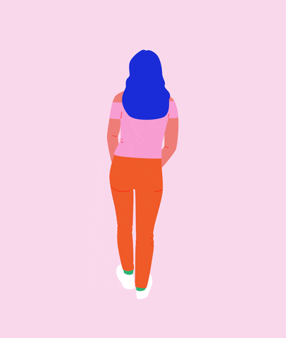 Girl Walking Gif