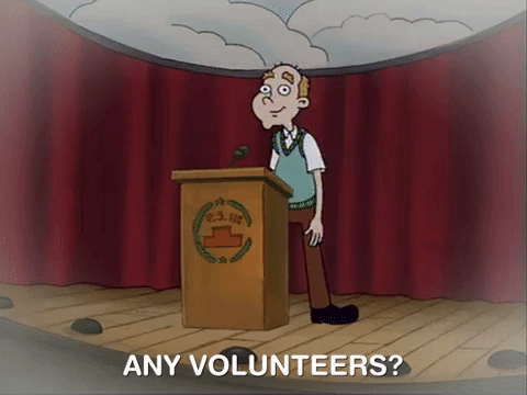 Any-volunteers GIFs - Get the best GIF on GIPHY