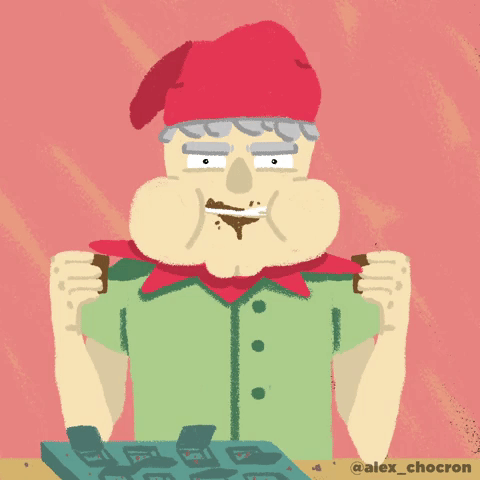 Christmas Chocolate GIF by alexchocron - Find & Share on GIPHY
