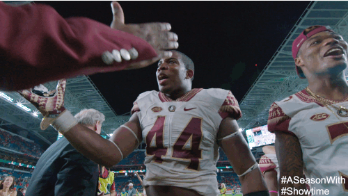 Florida State Football GIF by SHOWTIME Sports - Find & Share on GIPHY