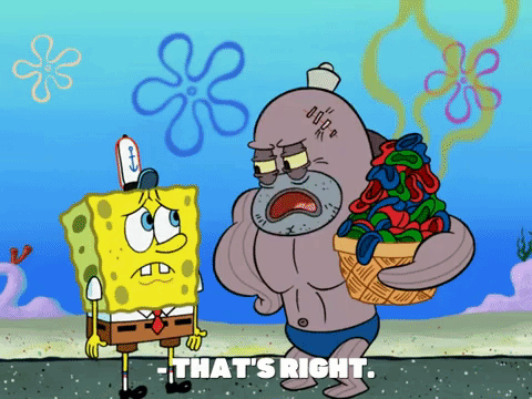 Spongebob Muscles On Your Eyeballs