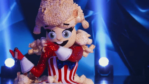 Dancing Popcorn GIF by The Masked Singer - Find & Share on GIPHY