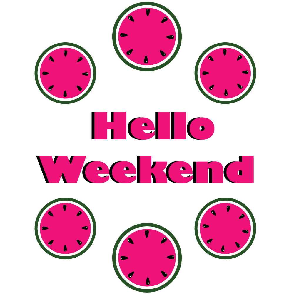Weekend Hello GIF by National Watermelon Association - Find & Share on ...