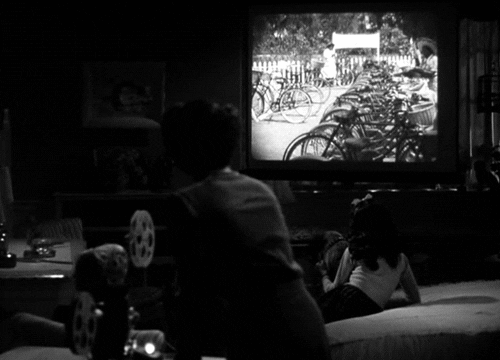 Watching A Movie Gif