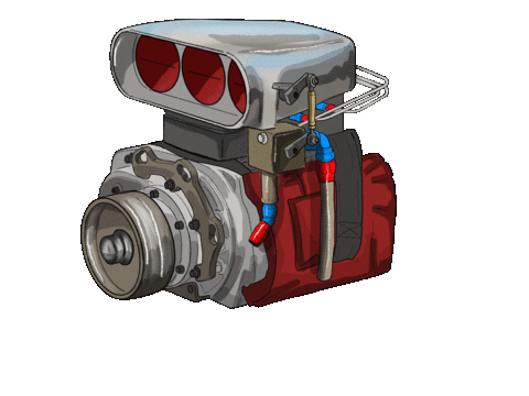 Turbocharger Working Gif