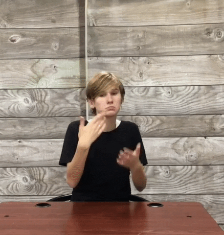Sign Language Whatever GIF by CSDRMS - Find & Share on GIPHY