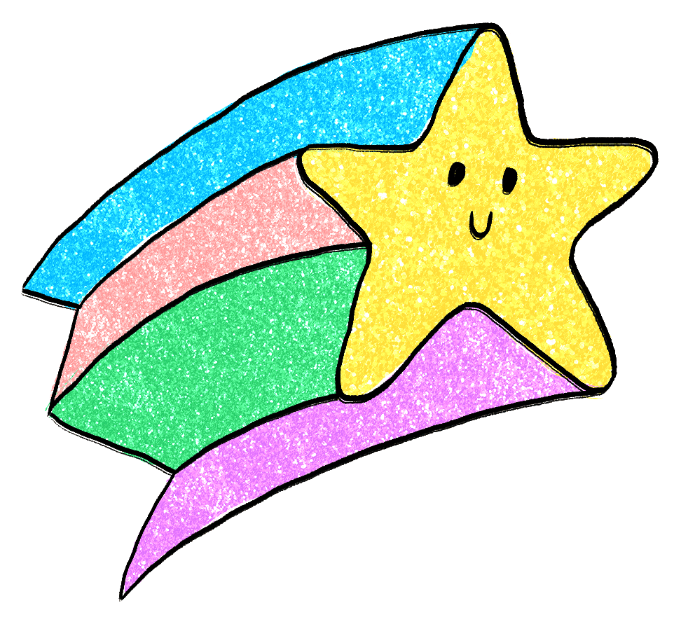 Shooting Star Smile GIF By Nina Tsur Find Share On GIPHY