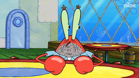 Surprised Mr Krabs